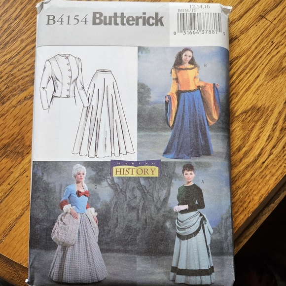 Butterick | Office | Butterick Historical Costume Sewing Pattern Size 2 ...